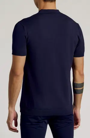 True Classic Sweater Polo - Navy