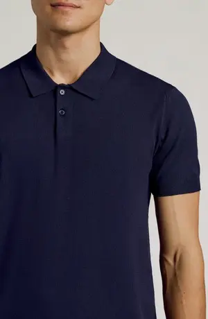 True Classic Sweater Polo - Navy