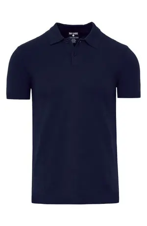 True Classic Sweater Polo - Navy