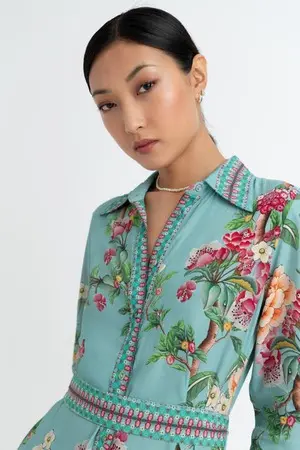 RAISHMA Enola Midi Dress - Green