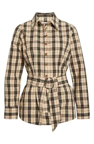 DAMSON MADDER Harley Plaid Button-up Shirt