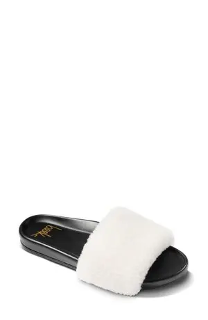 Beek Genuine Shearling Slide Sandal