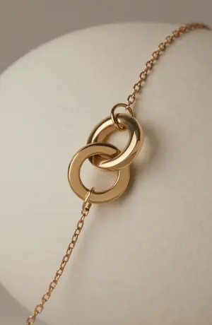 AURATE Connection Necklace - 14k Gold
