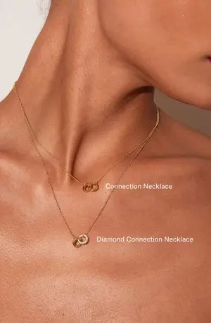 AURATE Connection Necklace - 14k Gold