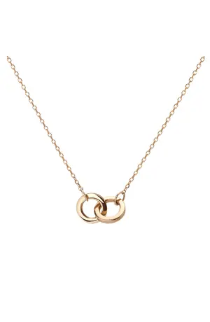 AURATE 14k Gold Connection Necklace Yellow Gold