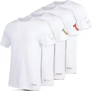 True Religion Crew Neck Undershirts 4 Pack - White