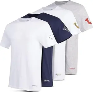 True Religion Crew Neck Undershirts 4 Pack White/white/heather Grey