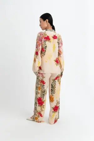 RAISHMA Floral Print Relaxed Fit Viscose Shirt