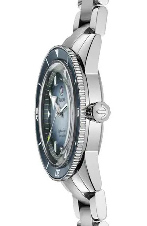 RADO Captain Cook Automatic Bracelet Watch - Silver/blue