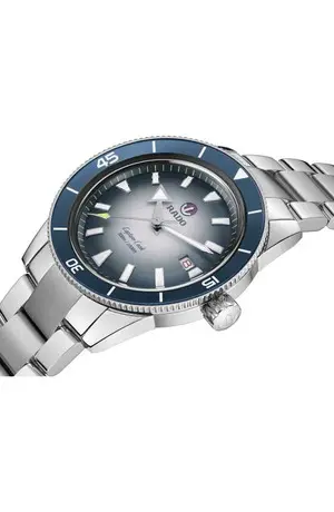 RADO Captain Cook Automatic Bracelet Watch - Silver/blue