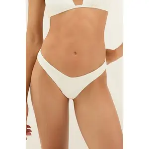 VIX PAULA HERMANNY Solid Bikini Bottom - White