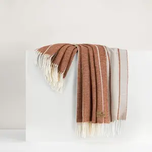 LANDS DOWNUNDER Fiji Stripe Throw - Copper
