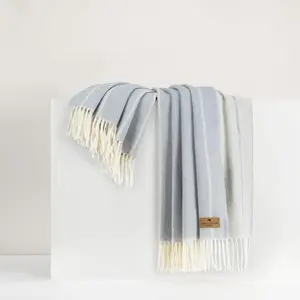 LANDS DOWNUNDER Fiji Stripe Throw - Twilight