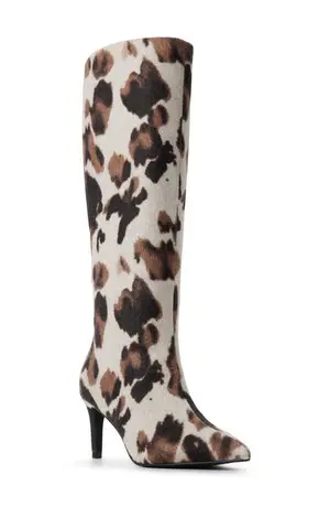 CALL IT SPRING BY ALDO Rhodde Pointed Toe Knee High Boot - Bone Multi