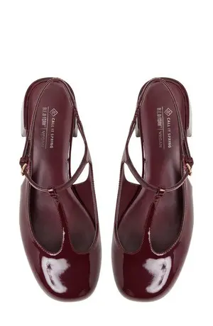 CALL IT SPRING BY ALDO Tiiana Slingback T-strap Pumps - Bordo