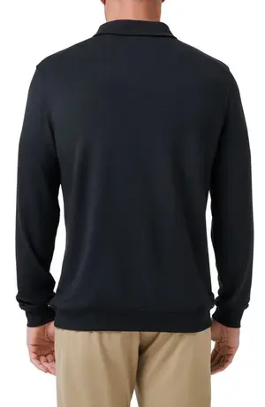 Travis Mathew Amenities Collared Sweatshirt - Black