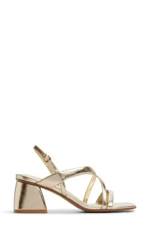 CALL IT SPRING BY ALDO Strappy Sandals With Block Heel - Gold