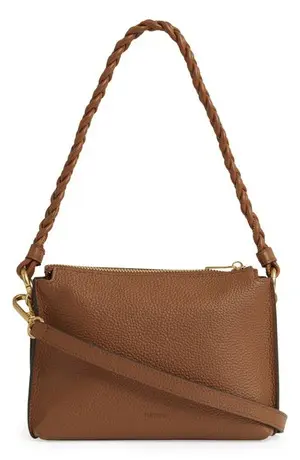 REISS Suede Crossbody Bag
