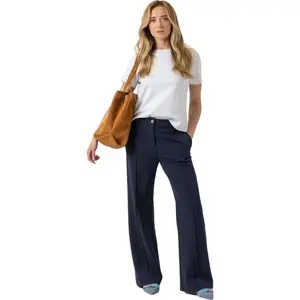 SAINT + SOFIA Cambridge Tailored Wide Leg Pant - Blue