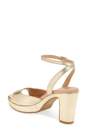 Cordani Vita Ankle Strap Platform Sandal - Platino