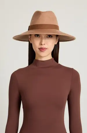 Eugenia Kim Emmanuelle Wool Felt Fedora - Camel