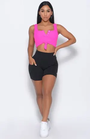 BOMBSHELL SPORTSWEAR Pocket Biker Shorts