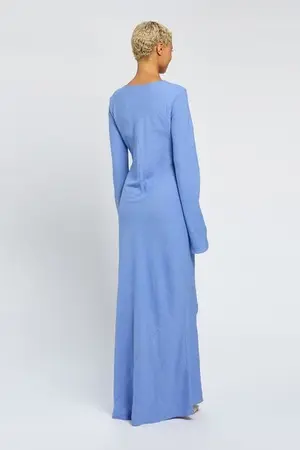 DASKA Maxi Dress With Metal Belt