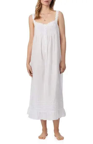 Eileen West Sleeveless Ballet Nightgown - White