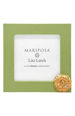 MARIPOSA Flower Meadow 4 X 4-inch Picture Frame - Green