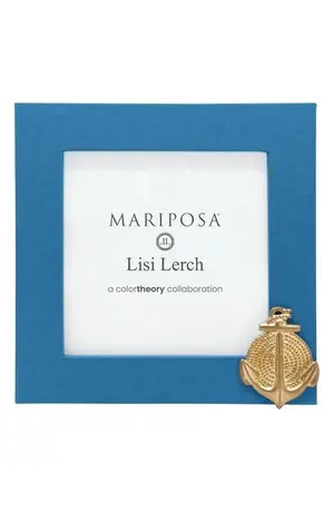 MARIPOSA Anchor 4 X 4-inch Picture Frame - Blue