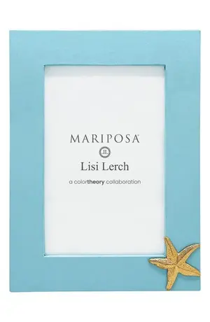 MARIPOSA Starfish 4 X 6-inch Picture Frame - Blue