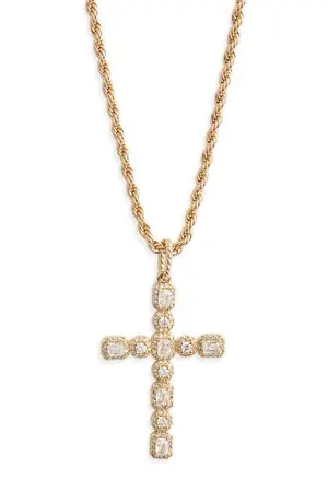 CHILD OF WILD Lavina Cross Pendant Necklace - Gold
