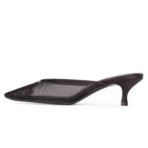 BLACK SUEDE STUDIO Cara 50 Mesh Mule