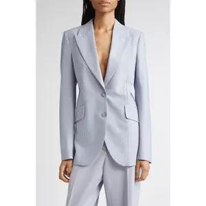 Stella McCartney Wool Canvas Fitted Blazer