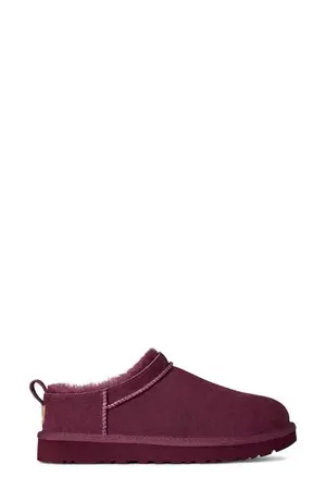 UGG Classic Micro Shearling Lined Slip-on - Burnt Magenta