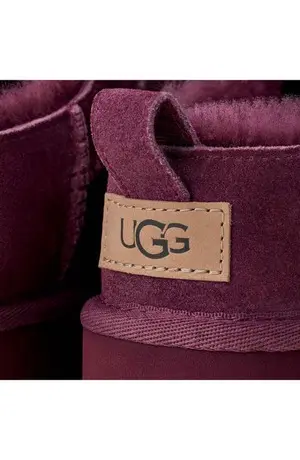 UGG Classic Micro Shearling Lined Slip-on - Burnt Magenta