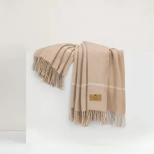 LANDS DOWNUNDER Window Cashmere Throw Sand
