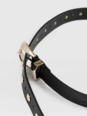 SAINT + SOFIA Roxie Studded Leather Belt