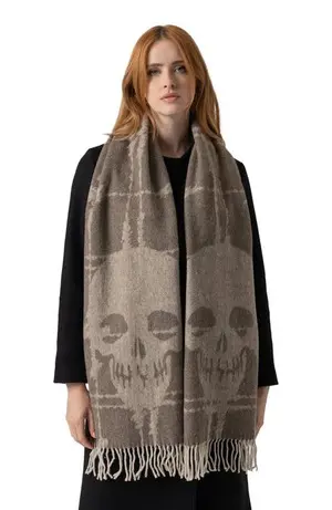 SAINT + SOFIA Sutton Skull Scarf