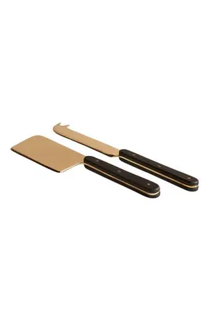 THE COLLECTIVE HOME Cheese Tools Set Of 2 - Gold