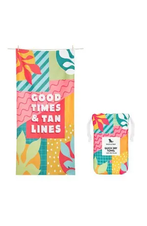 DOCK & BAY Quick Dry Beach Towel - Good Time & Tan Lines