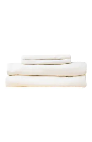 SLUMBER CLOUD Performance Linen Blend Sheet Set - Bone