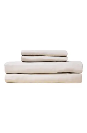 SLUMBER CLOUD Performance Linen Blend Sheet Set - Natural