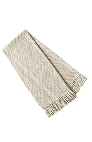 SLUMBER CLOUD Woven Throw Blanket - Almond