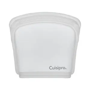 CUISIPRO Pack-it Silicone Reusable Storage Bag, Set Of 2 - Clear