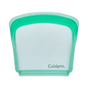 CUISIPRO Pack-it Silicone Reusable Storage Bag, Set Of 2 - Green