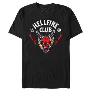 STRANGER THINGS Hellfire Club Badge Graphic T-shirt
