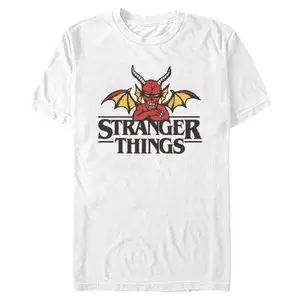 STRANGER THINGS Classic Devil Logo Graphic T-shirt