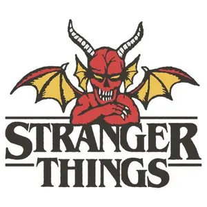 STRANGER THINGS Classic Devil Logo Graphic T-shirt