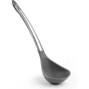 CUISIPRO Silicone & Stainless Steel 12.25-inch Ladle - Gray